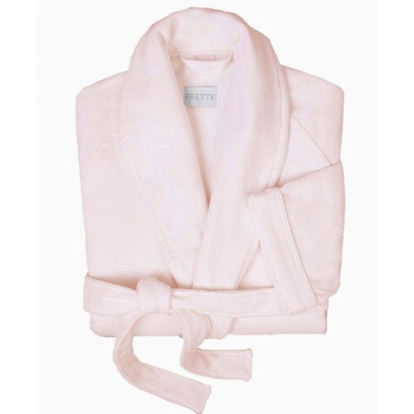 Frette | Other | 30 New Frette Velour Terry Bath Robe Collar Rose ...